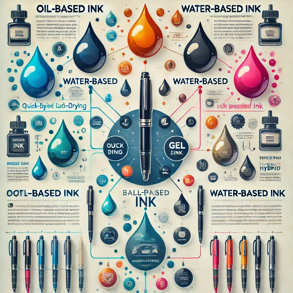 Cara Memilih Ballpoint Berdasarkan Jenis Tinta yang Digunakan