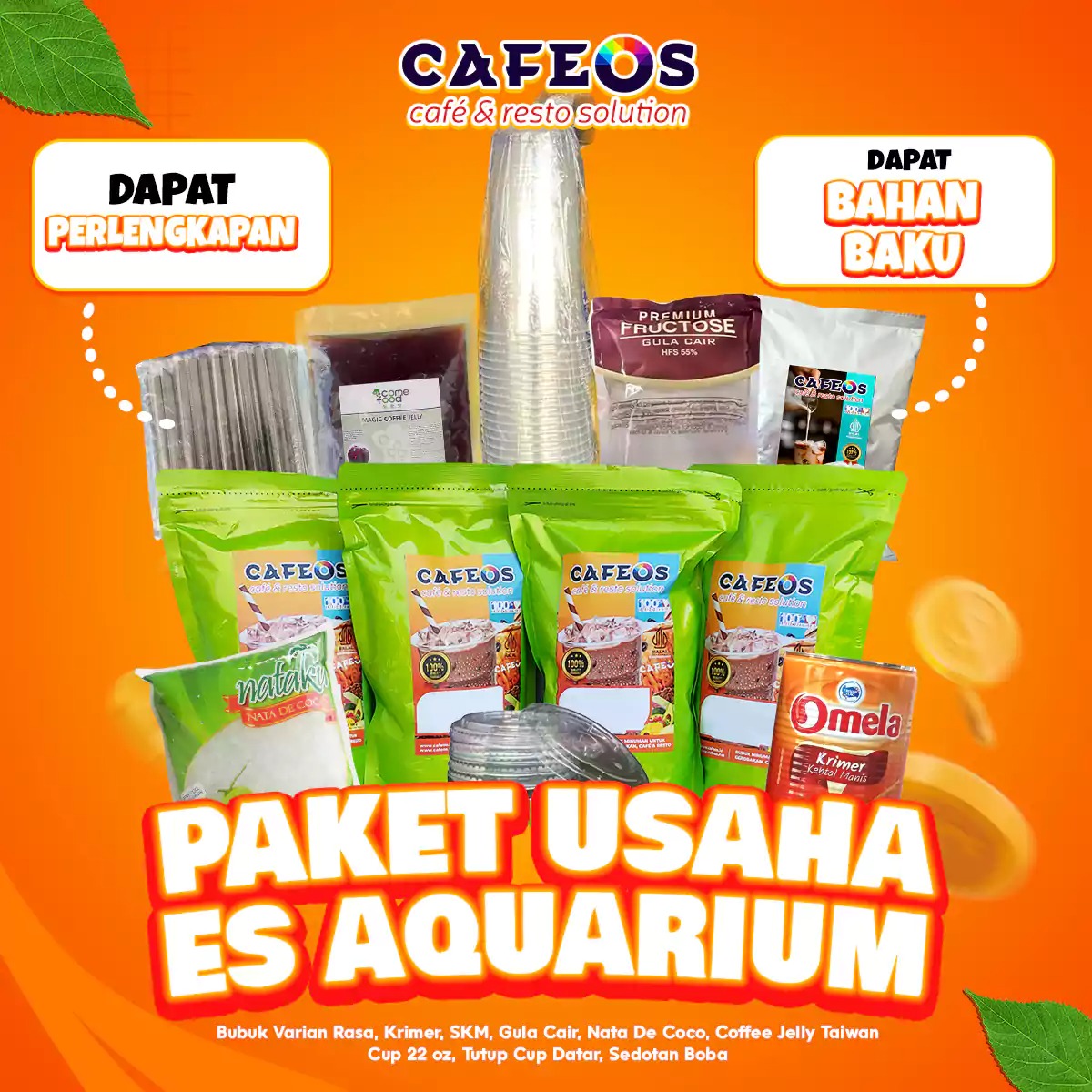 Paket Usaha Es Aquarium cafeos