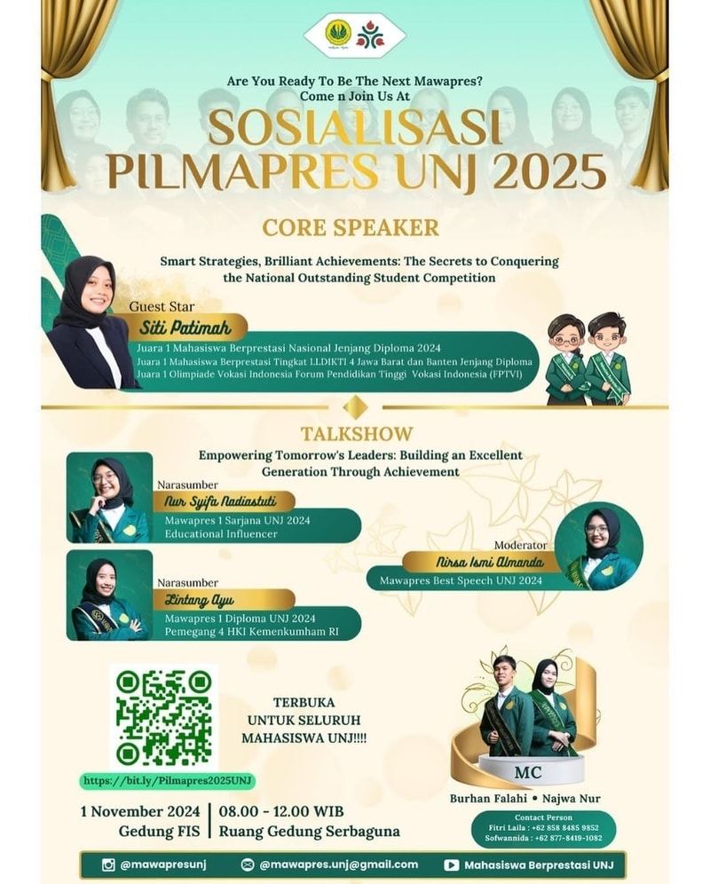 Kiat-kiat Menjadi MAPRES (Sosialisasi PILMAPRES UNJ 2025)