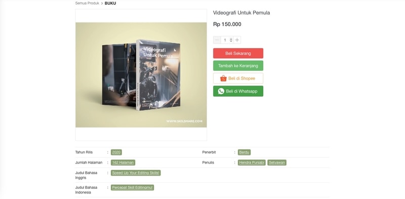 Membuat daftar halaman produk